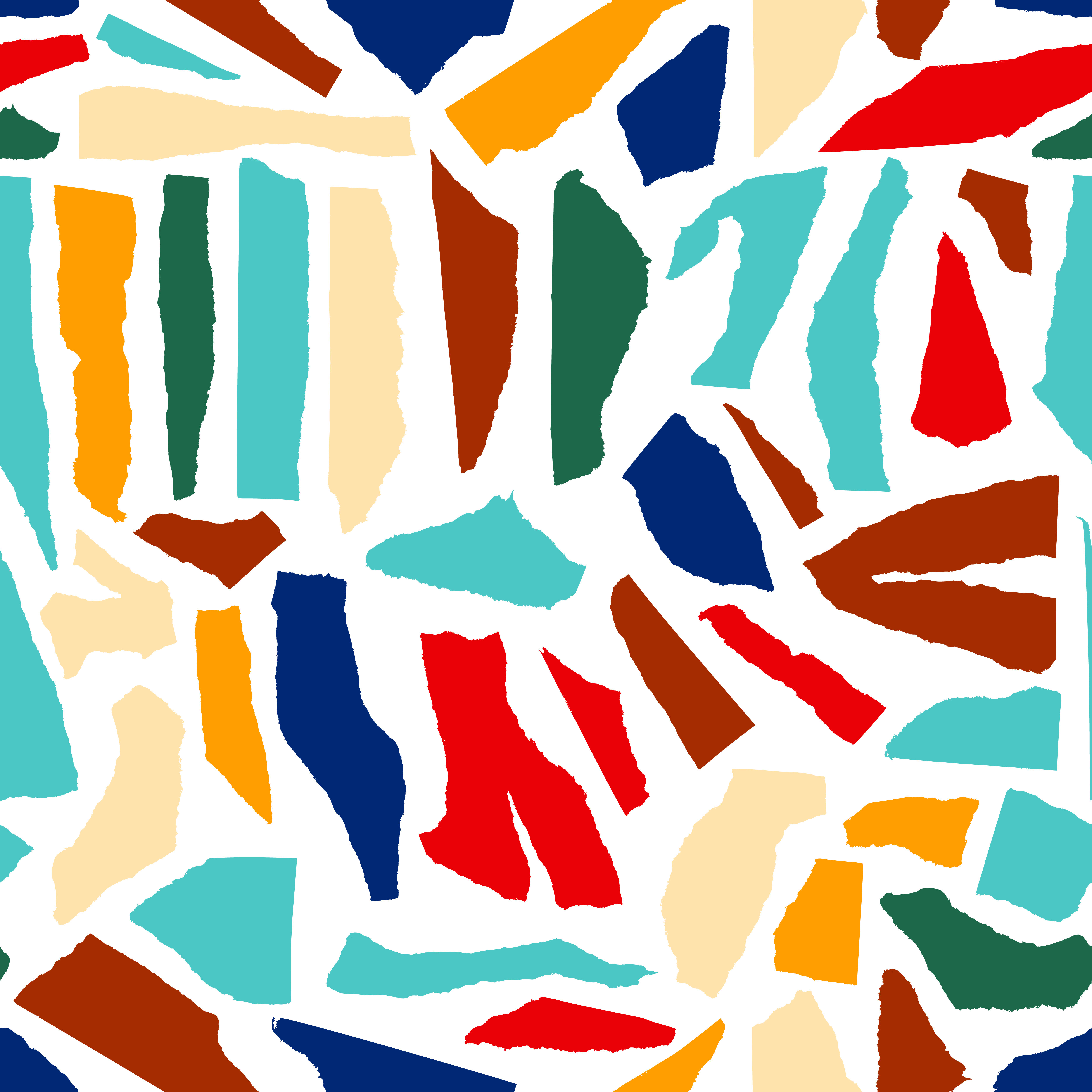 Orren Ellis Talanda Abstract Torn Paper Pattern by Yana Farkova | Wayfair