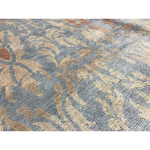 Bokara Rug Co., Inc. Hand-Knotted High-Quality Blue and Rust Area Rug ...