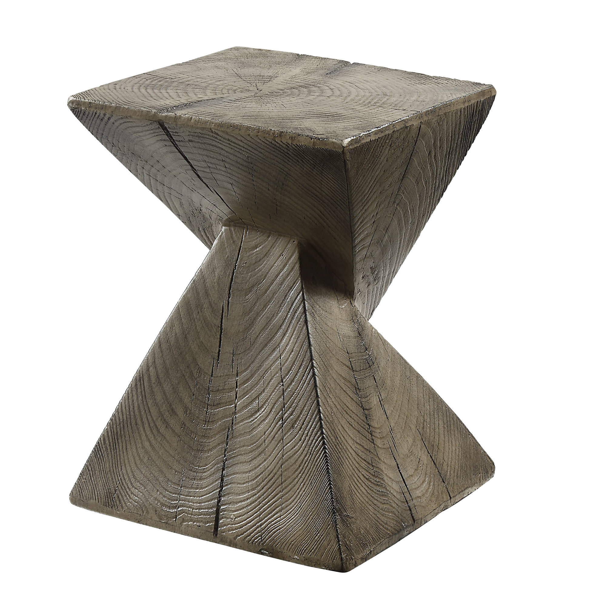 Wrought Studio™ Natural Style Weathered Oak Finish Fiber Concrete ...
