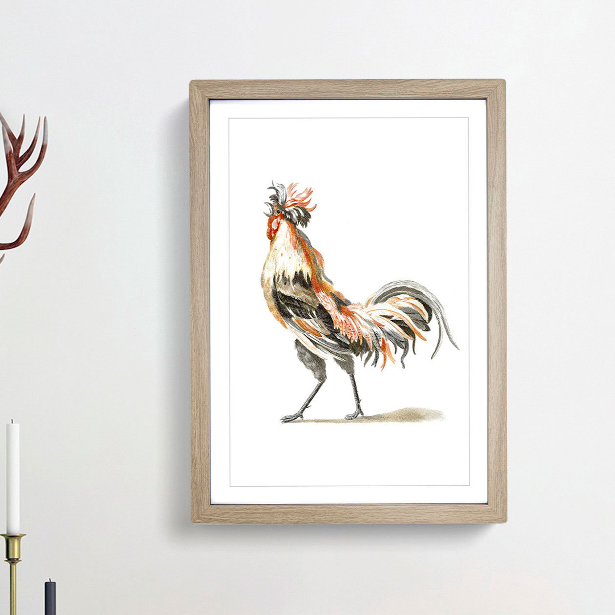 East Urban Home Proud Cockerel by Johan Teyler - Picture Frame Painting ...