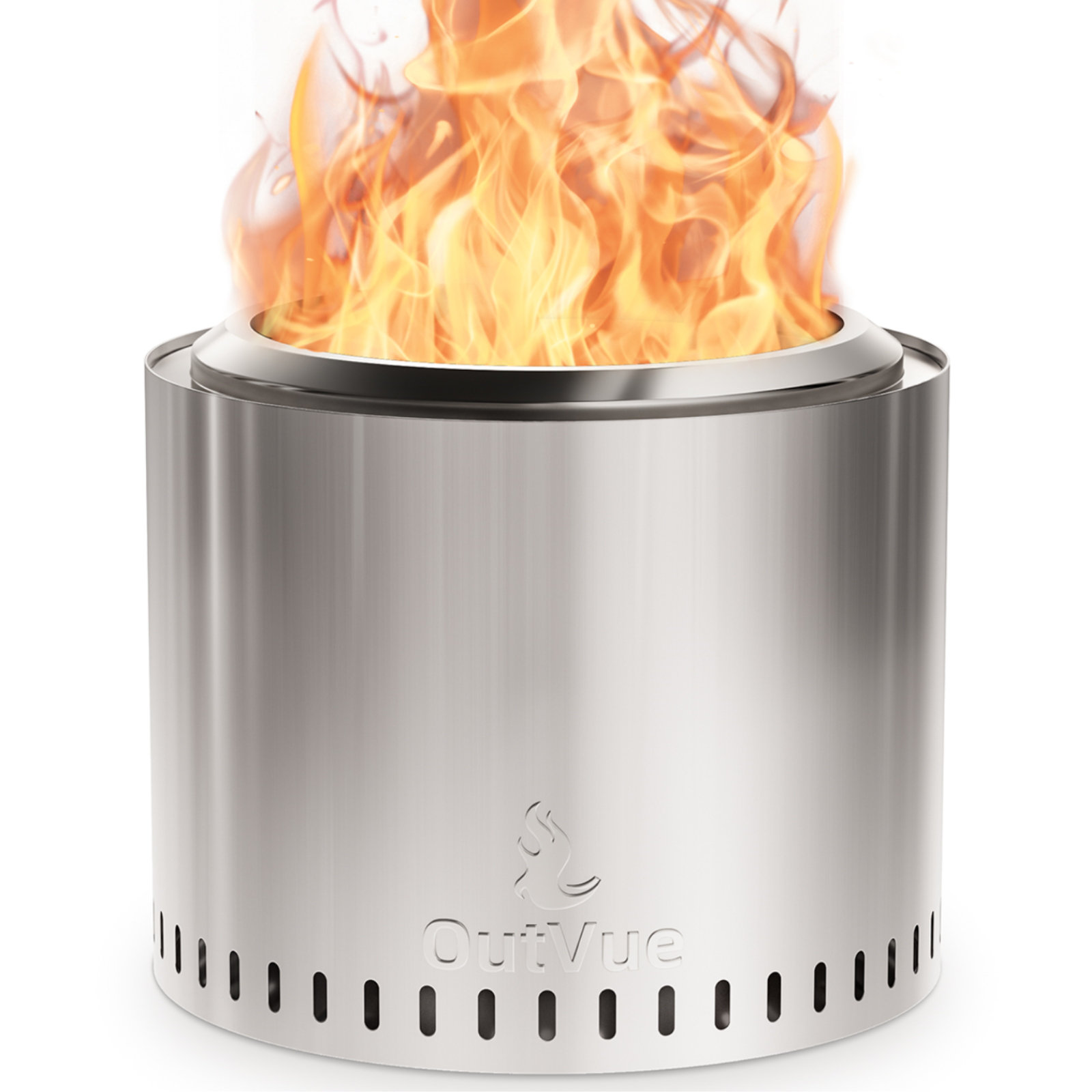 17 Stories Stainless Steel Smokeless Fire Pit with Bag, Portable Low ...