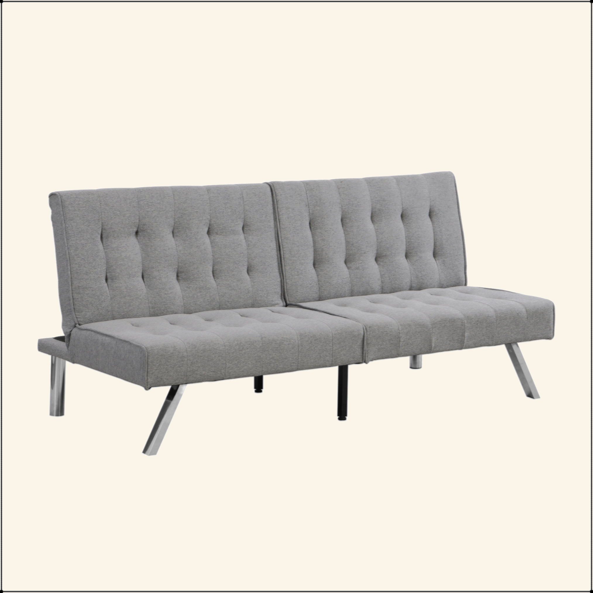 Mercer41 STAINLESS LEG, FUTON, SOFA BED | Wayfair