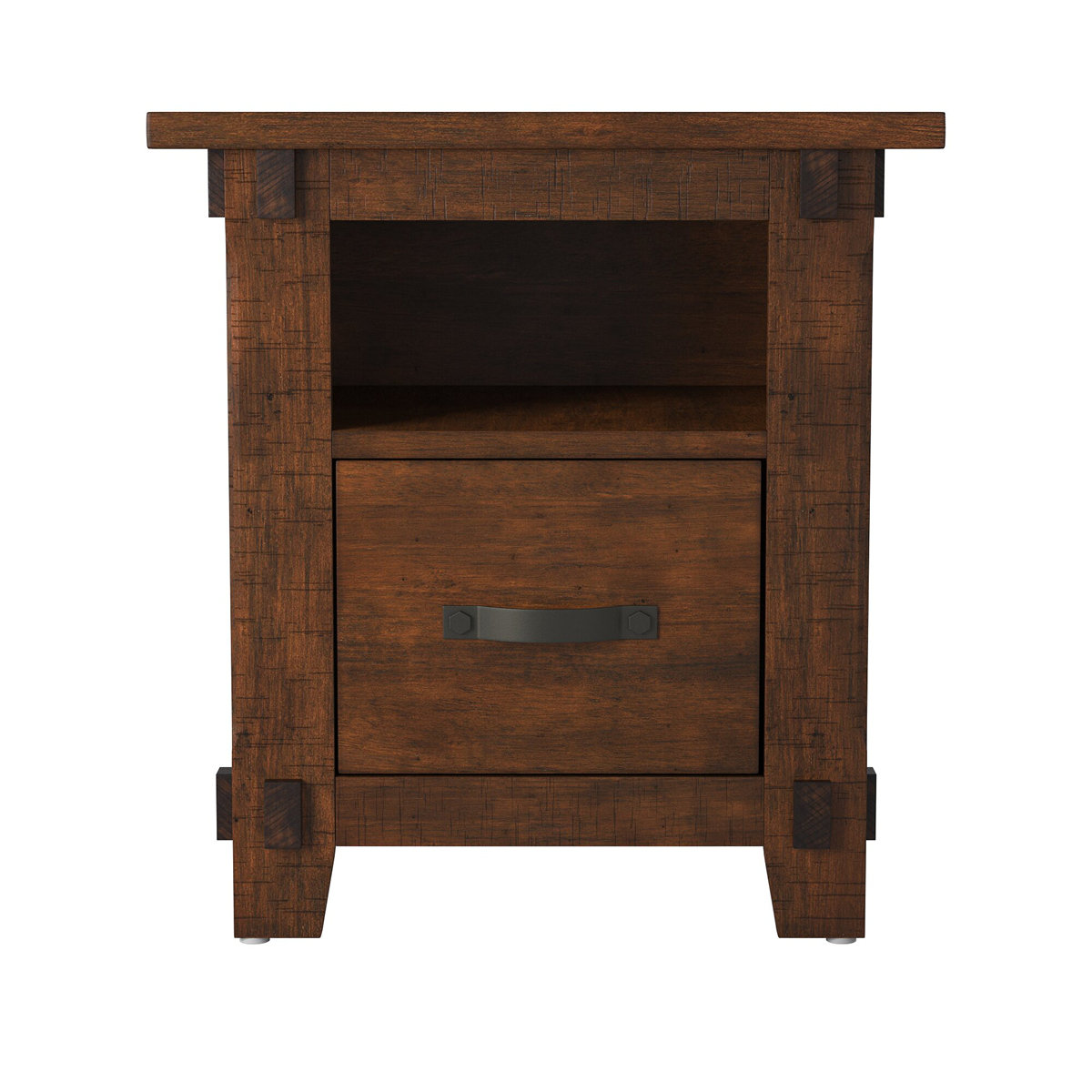 Loon Peak® Restoration One Drawer File End Table Living Room Side Table ...