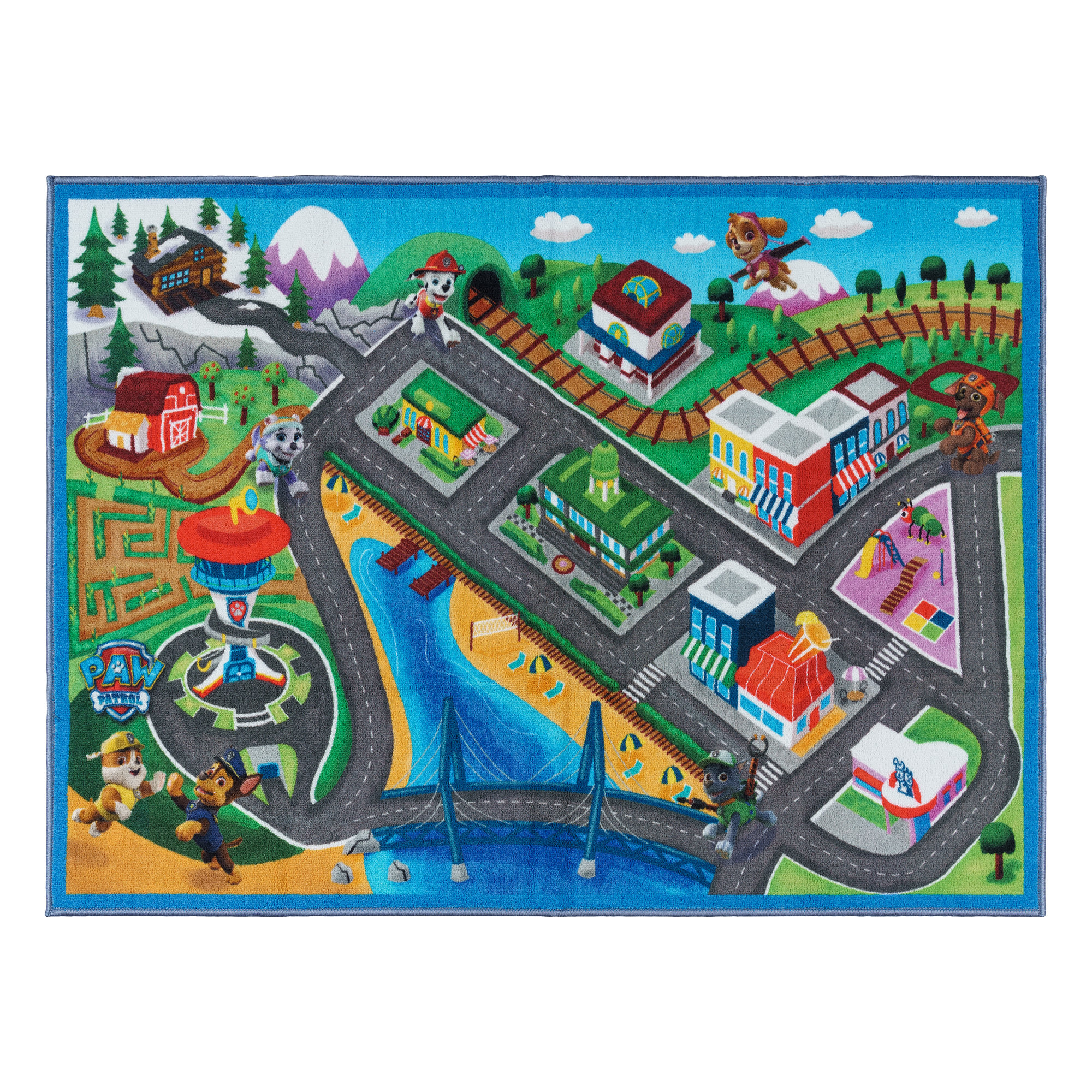 Nickelodeon Licensed Nickelodeon Paw Patrol Road Maps Play Youth Non ...