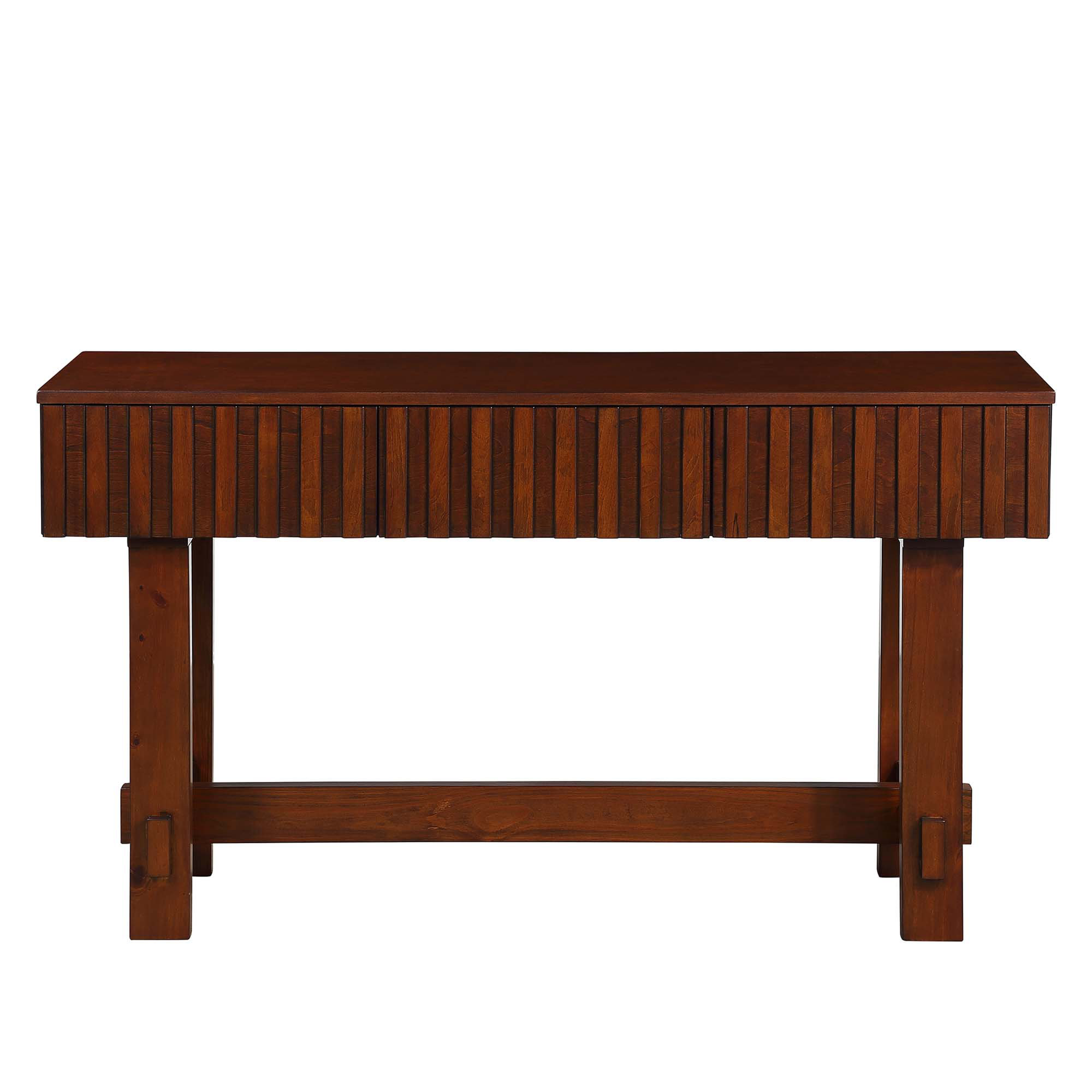 Latitude Run® 52 Inch Sofa Table With Storage Drawers, Mid Century ...