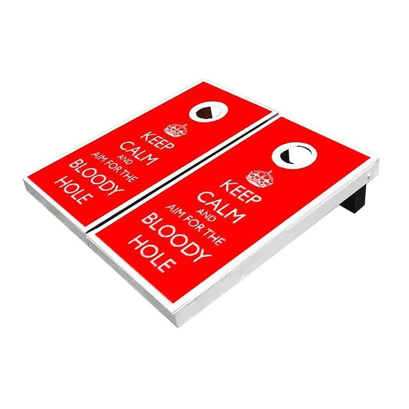 Skip's Garage 2' X 3' Keep Calm Cornhole Boards | Wayfair