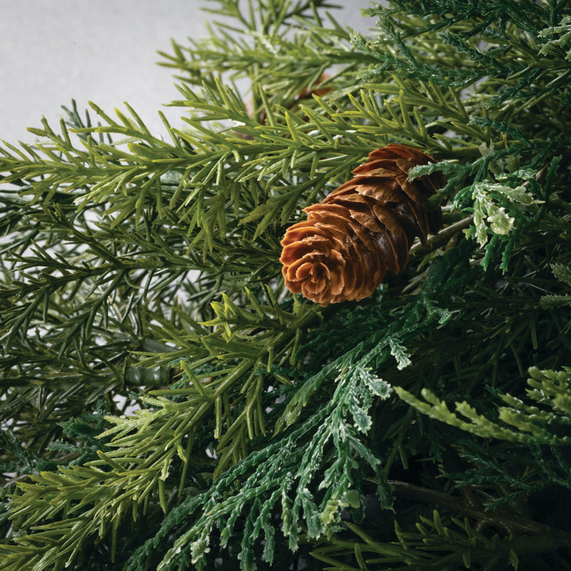The Holiday Aisle® Artificial 9' Arborvitae Cedar Christmas Garland ...