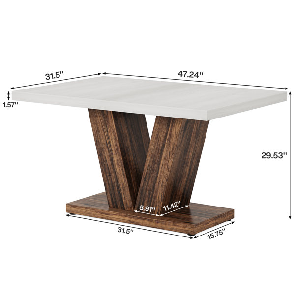 HONGYAN Rectangular Small Conference Table, Modular Seminar Table | Wayfair