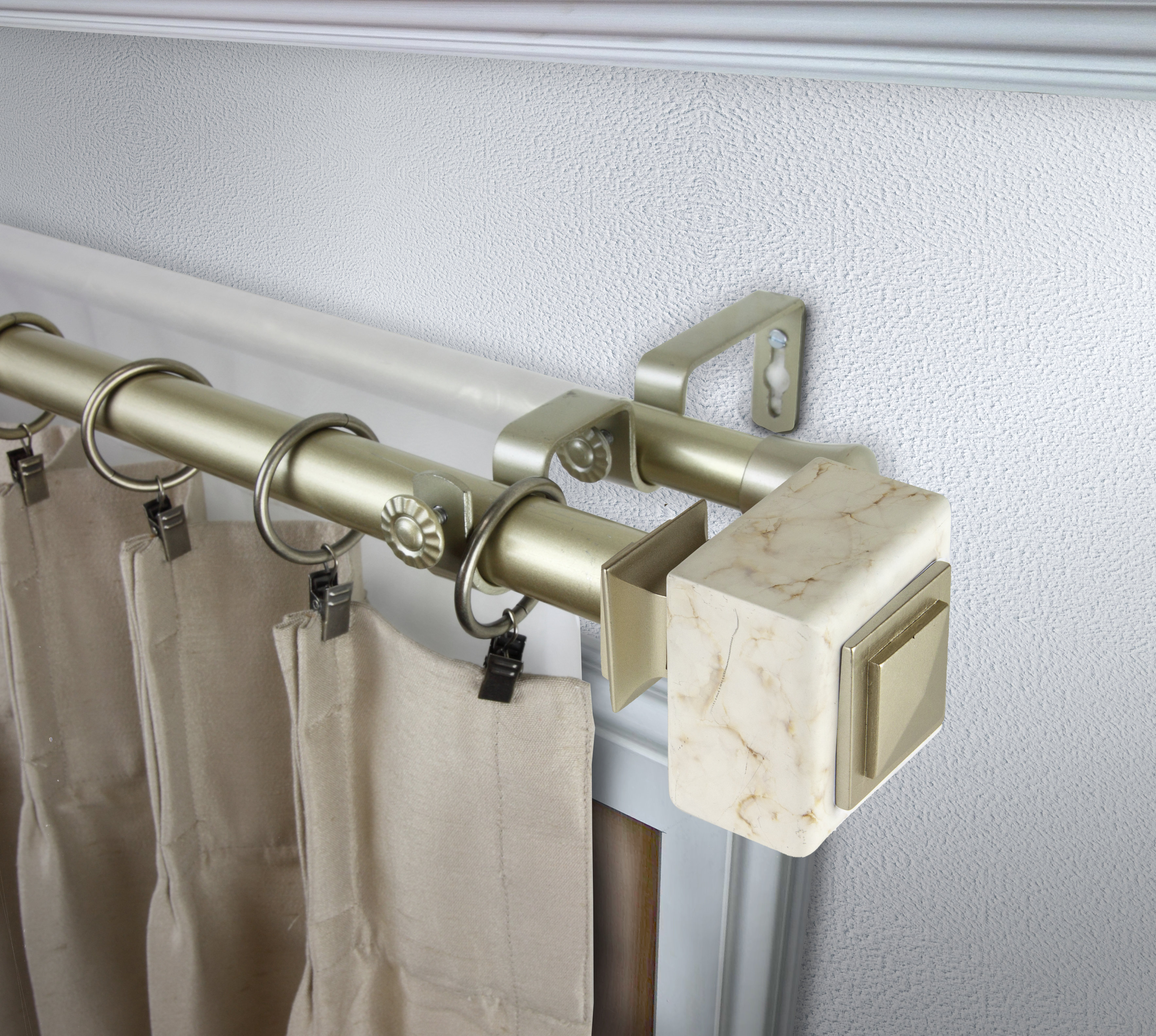Red Barrel Studio® Kathie Double Curtain Rod & Reviews | Wayfair