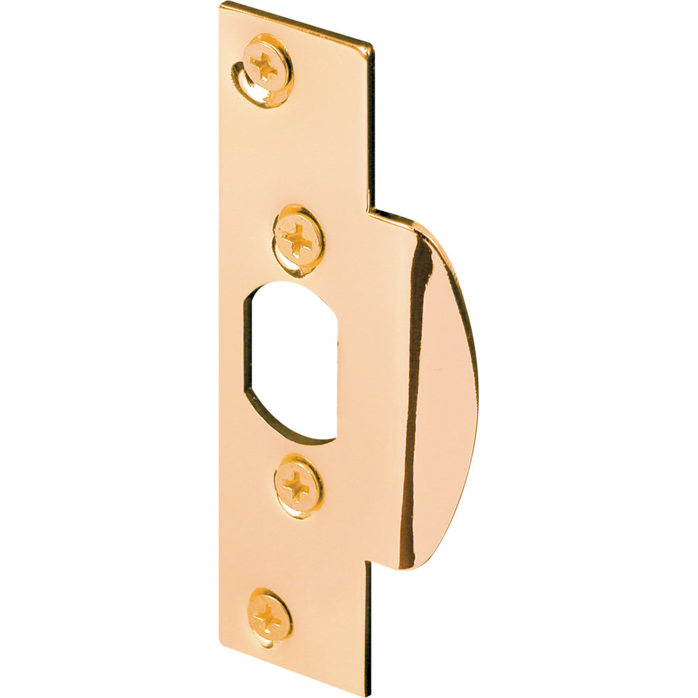 Prime-Line Brass Plated High Security Latch Lip Strike (Single Pack ...