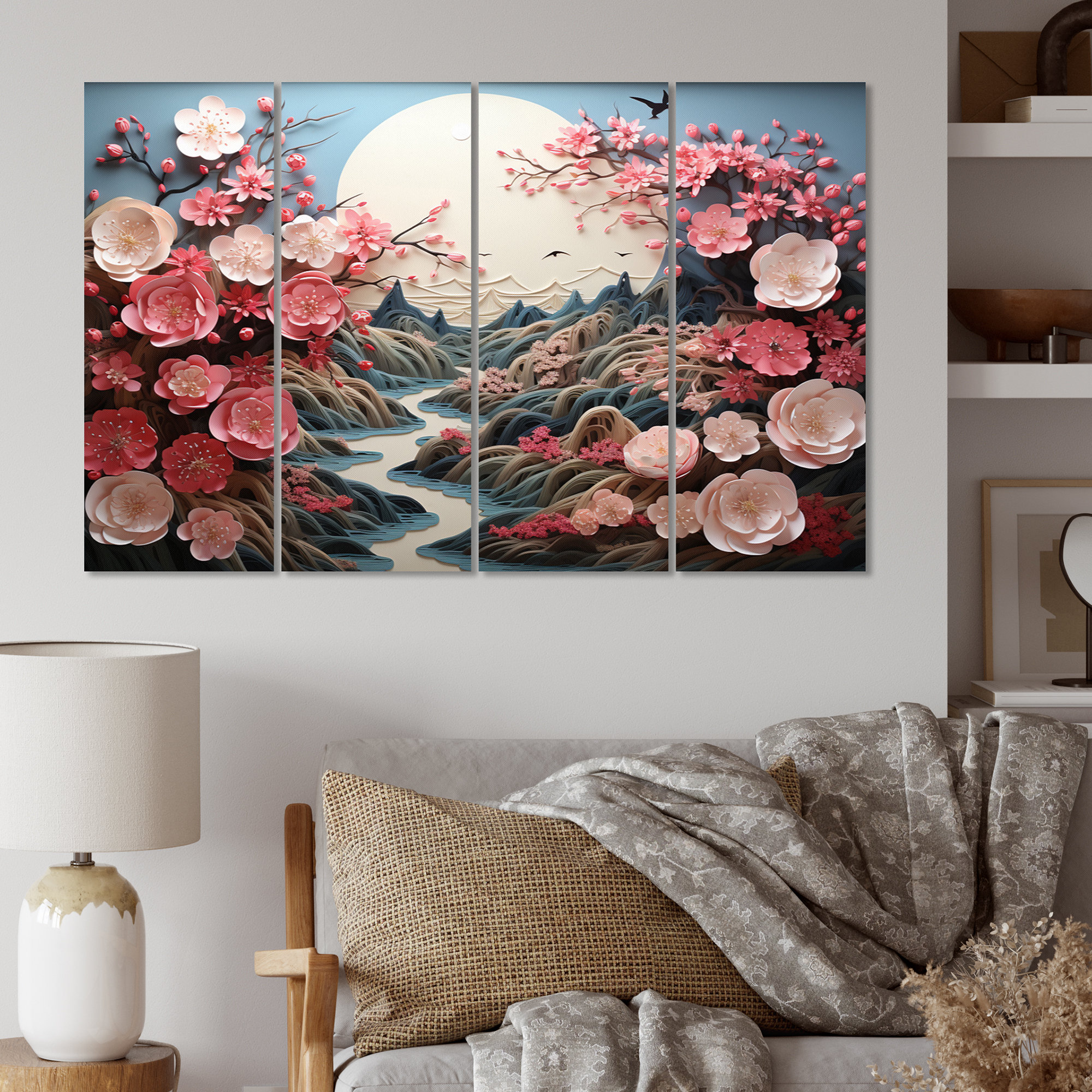 Design Art Asian Art Eastern Elegance V - Asian Canvas Art Print - 4 ...