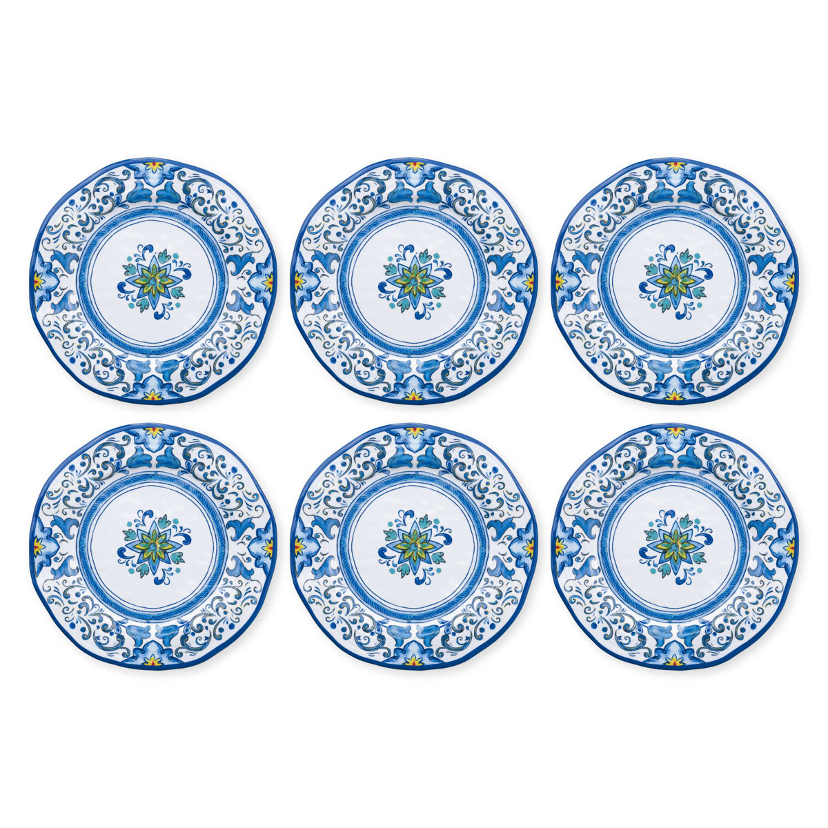 Ophelia & Co. Blue Floral, 9" Plate S6 | Wayfair
