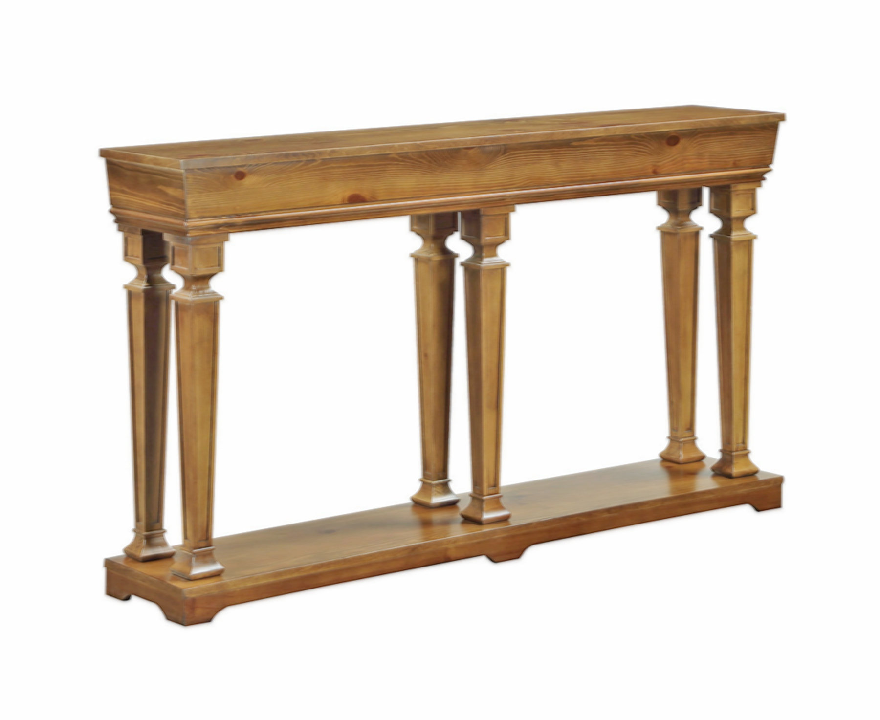 Rosalind Wheeler Exquisite Oak Console Table With Versatile Utility For ...
