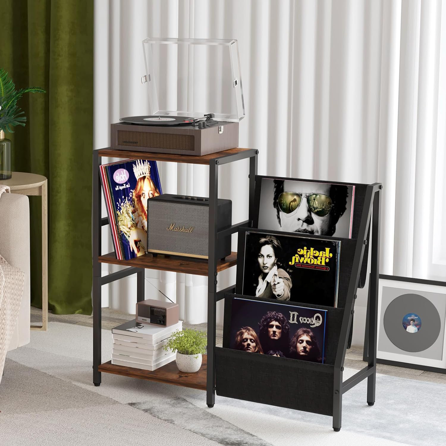 17 Stories 3-Tier Vinyl Record Storage Stand - Wayfair Canada