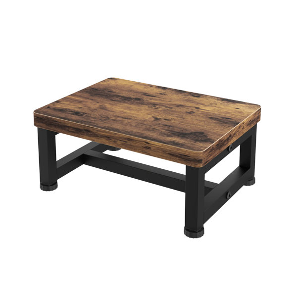 Mason & Marbles Gordes Rustic Brown Step Stool - Wayfair Canada