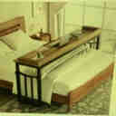 17 Stories 70.86'' W Adjustable Overbed Table With Power Station ...