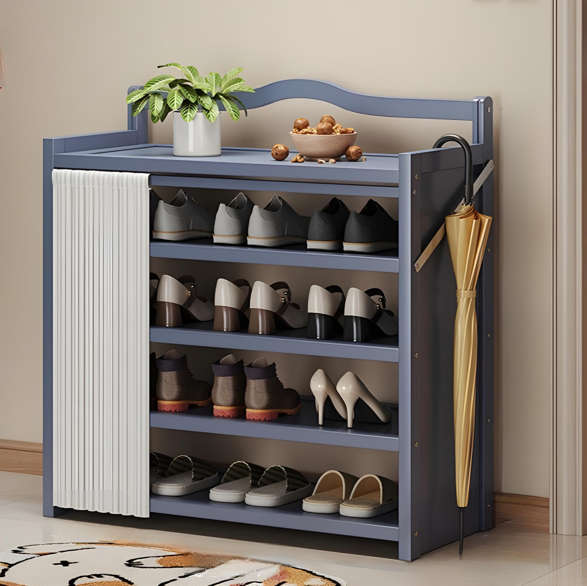 lingfan Folding Shoe Rack For Household Indoor Multi-Layer Dust-Proof ...
