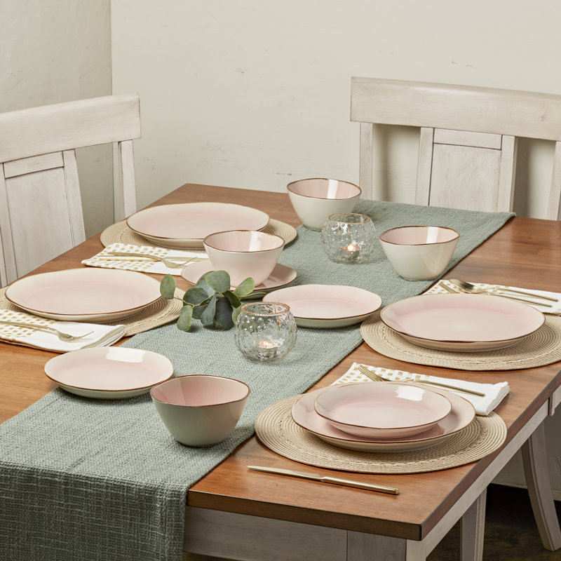Tabletops Gallery Reactive Glaze Dinnerware Tabletops Gallery 12PC Set ...