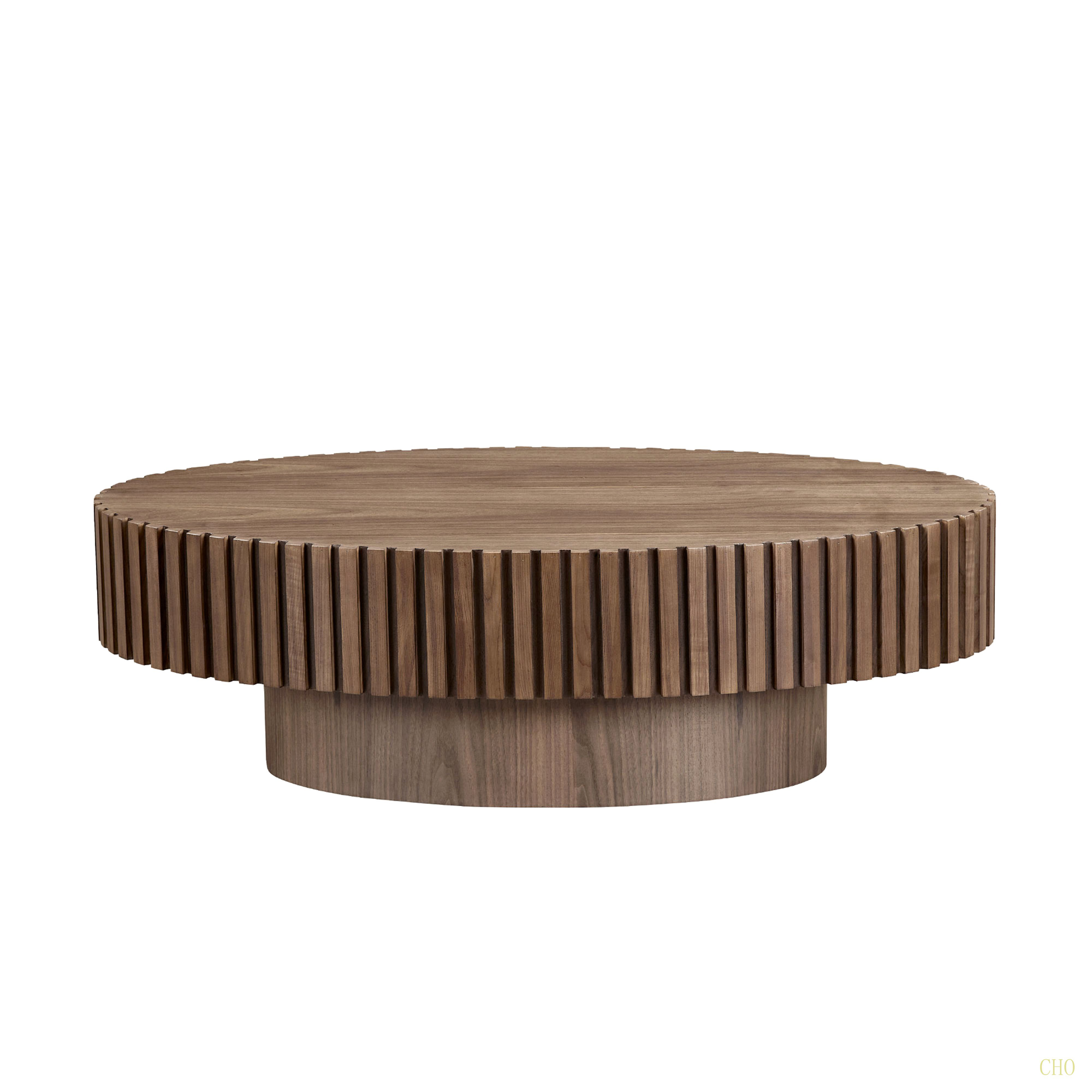 Hokku Designs Modern Handcraft Drum Coffee Table Length 43.7 Inch ...