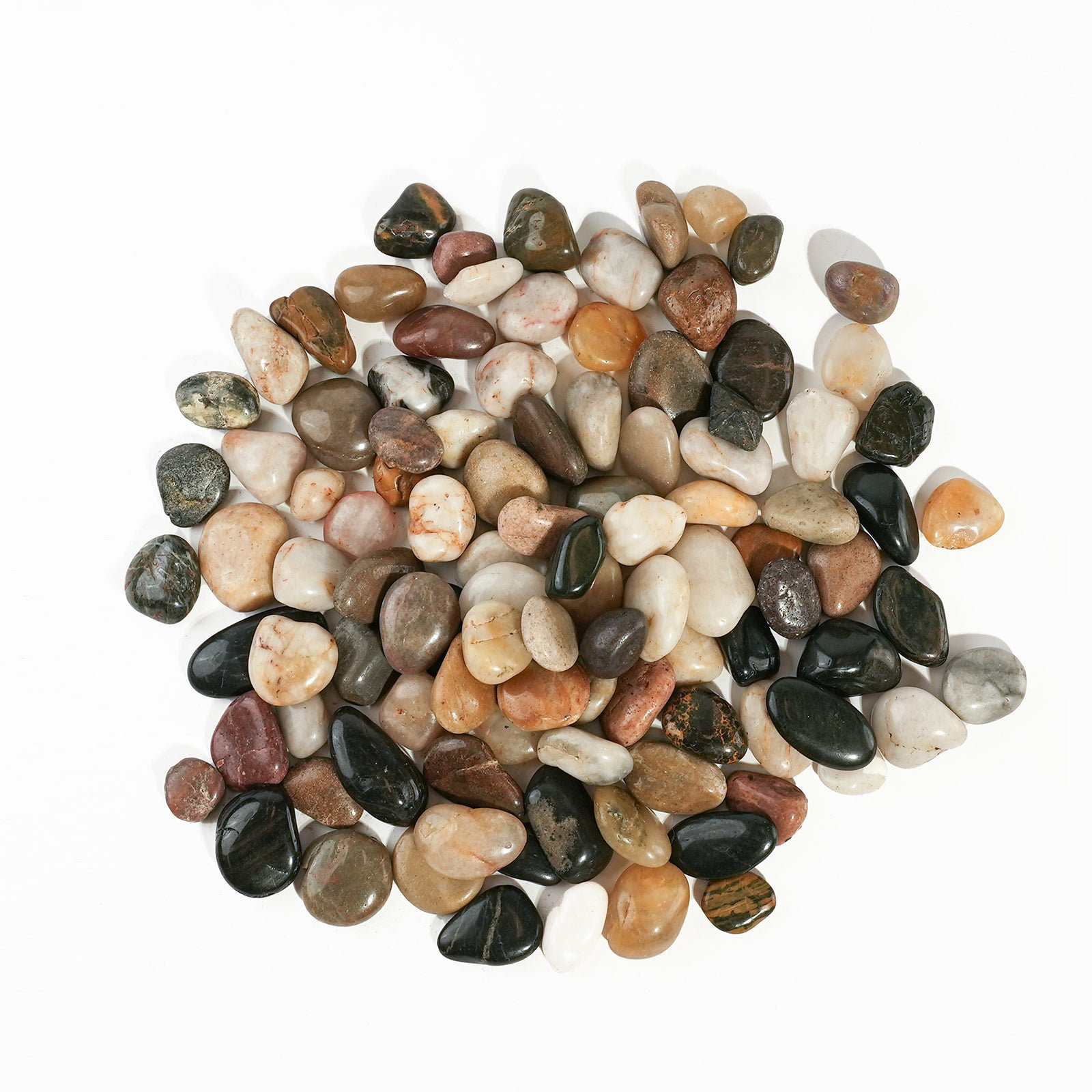 Arlmont & Co. 6 LBS River Rock, Medium Pebble for Landscaping, Garden ...