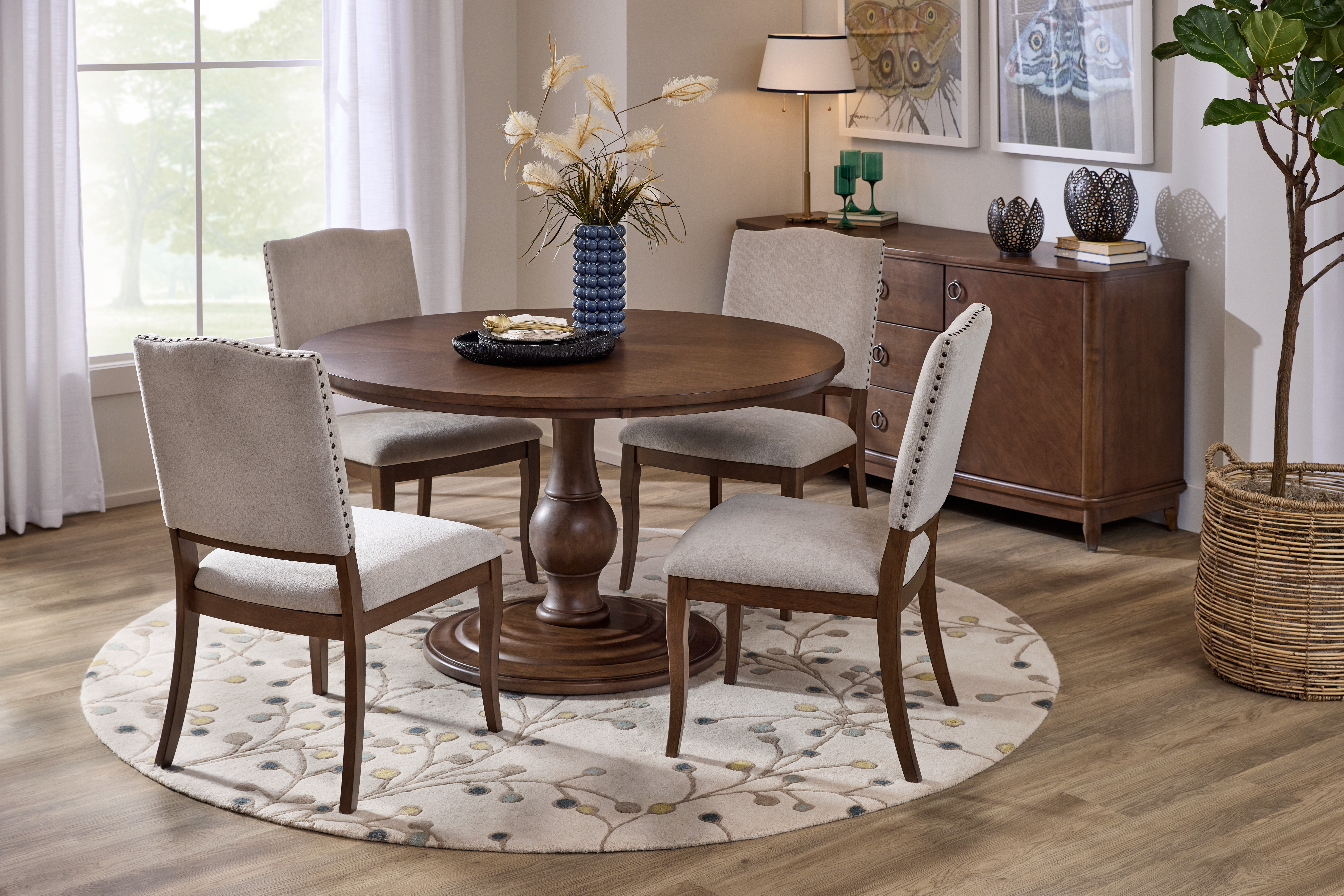Flexsteel Riverstone 5PC Round Dining Set | Wayfair