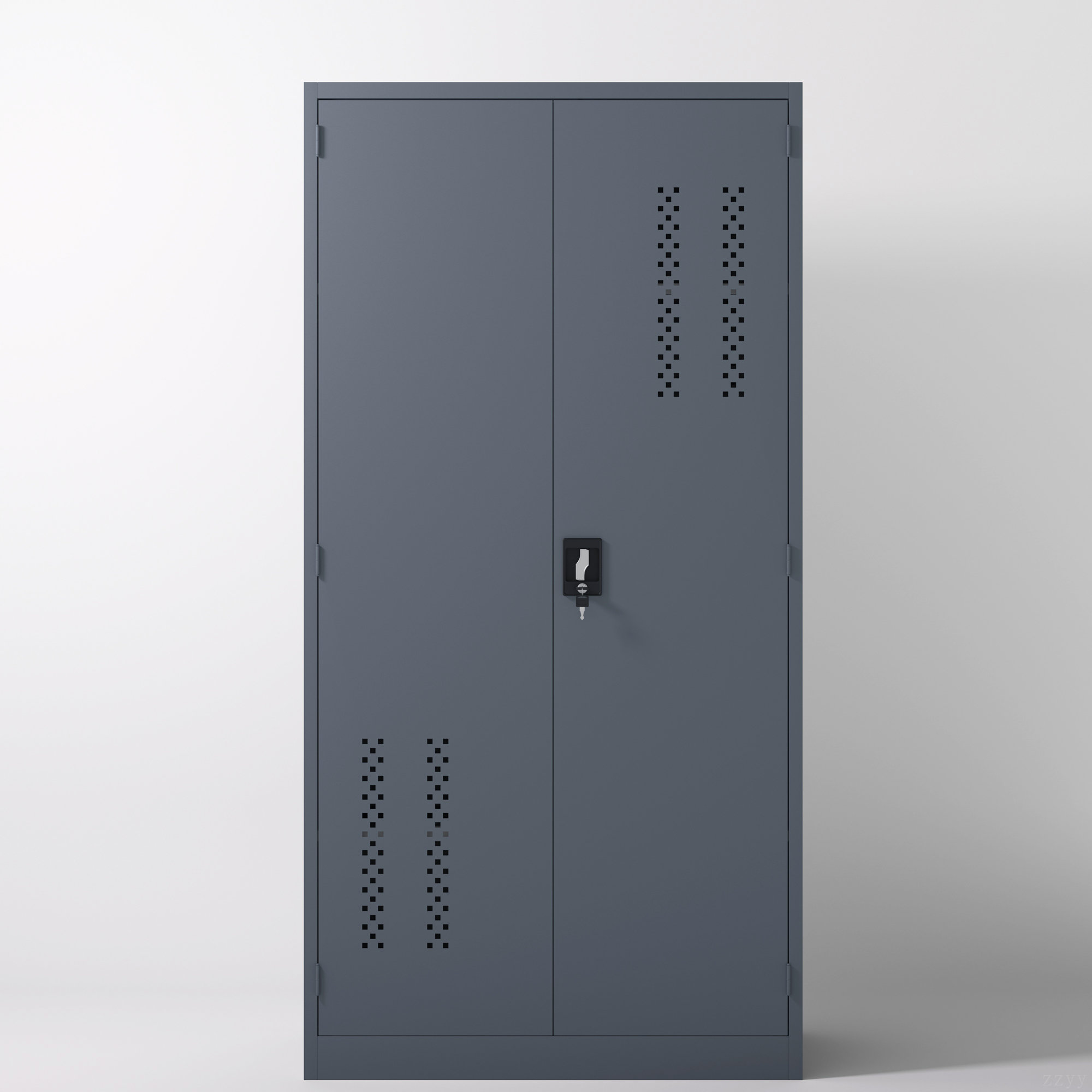 Trent Austin Design® Metal Garage Storage Cabinet With 2 Doors And 4 ...