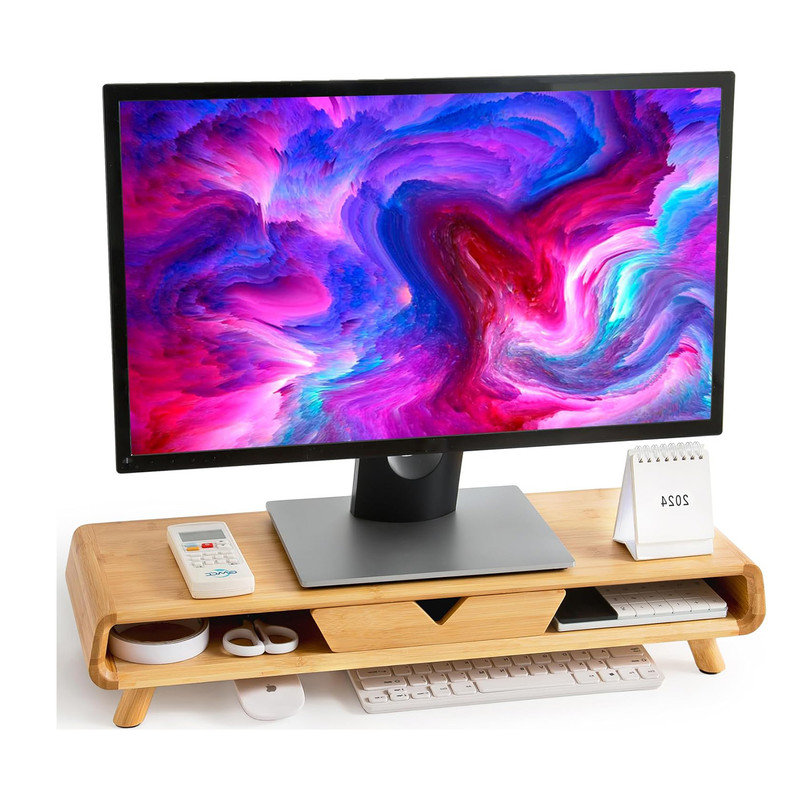 Corrigan Studio Bamboo Monitor Stand Riser,Exquisite Monitor Stand with ...