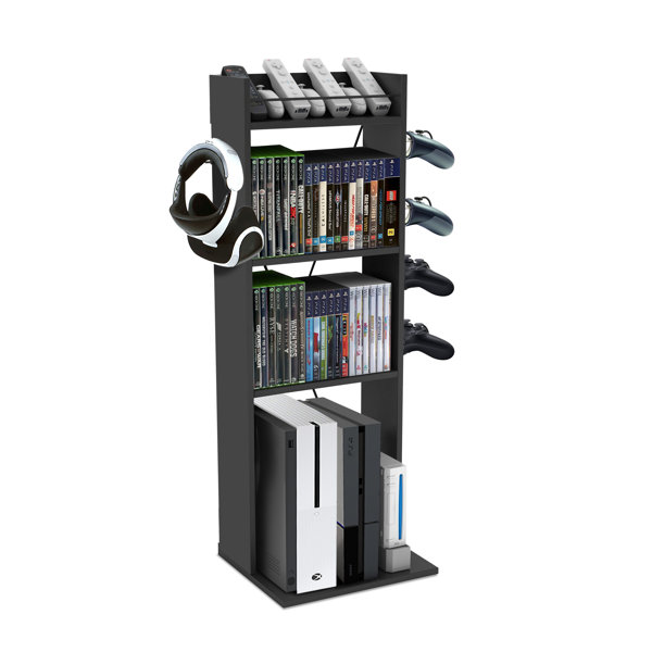 Rebrilliant Game Central Multimedia Storage Rack & Reviews | Wayfair