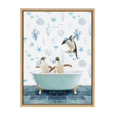 Trinx Sylvie Fold Hedgehog 1 Framed Canvas by Amy Peterson Art Studio ...