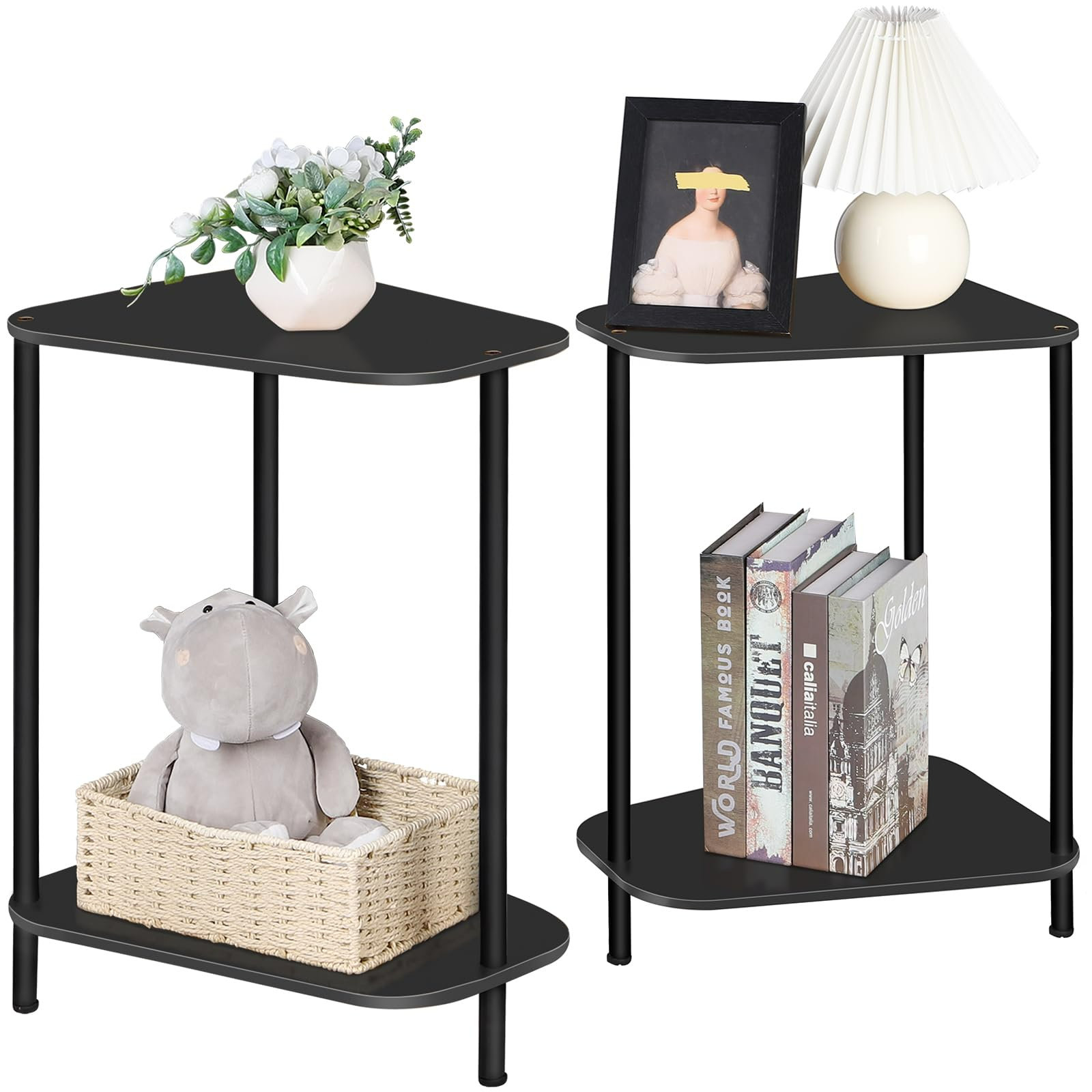 Latitude Run® Steev Three Leg End Table Set | Wayfair