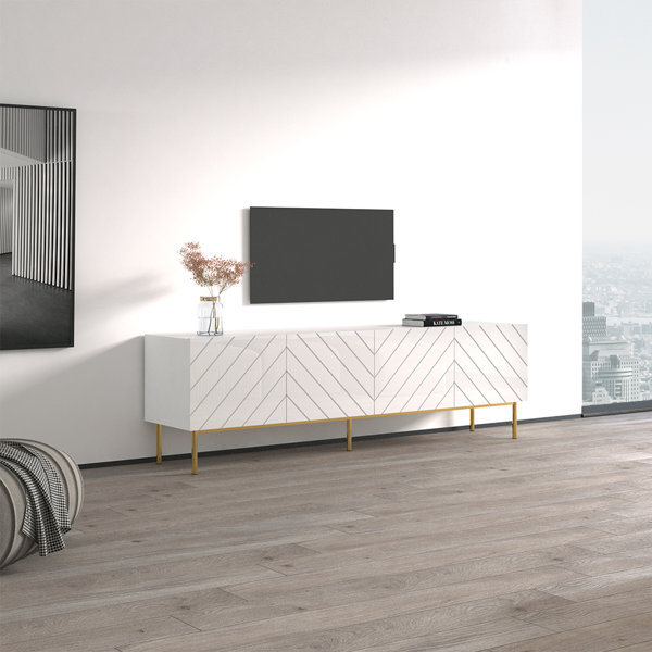 Willa Arlo Interiors Atwater 75'' Media Console & Reviews | Wayfair