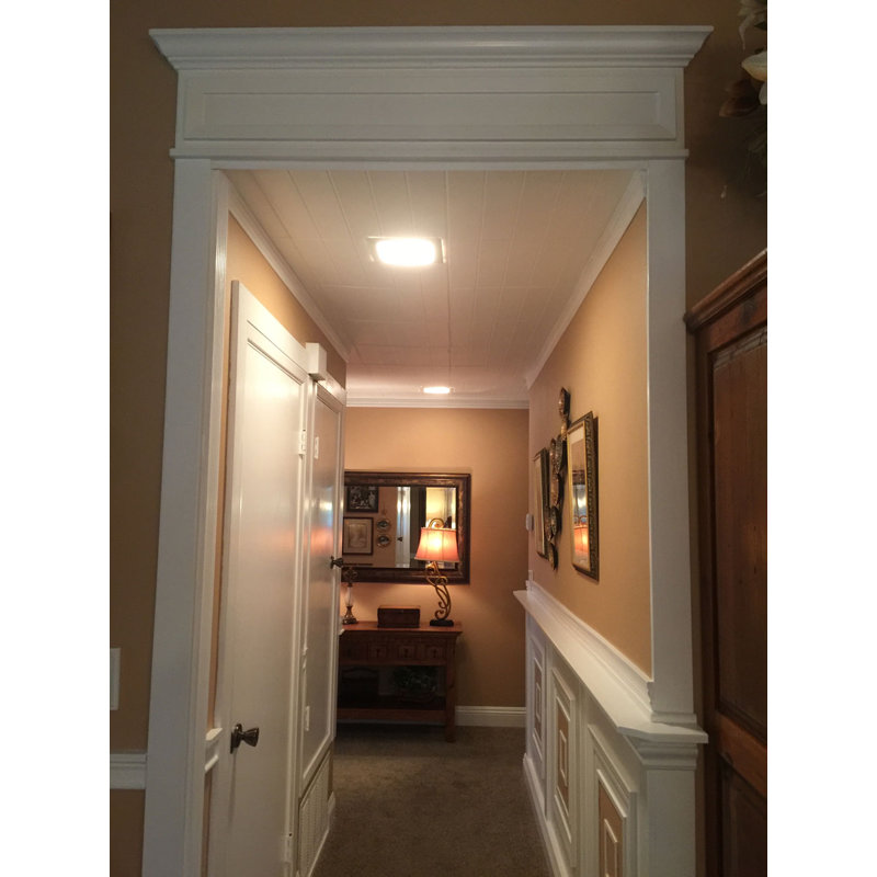 A La Maison Ceilings Bead Board 1.6 ft. x 1.6 ft. Polystyrene Glue-up ...