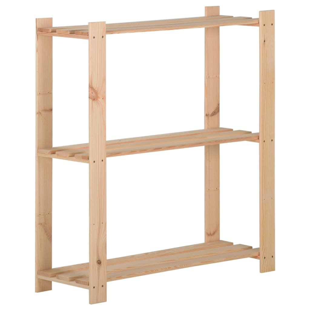 Rebrilliant Mela Solid Wood Shelving Unit | Wayfair
