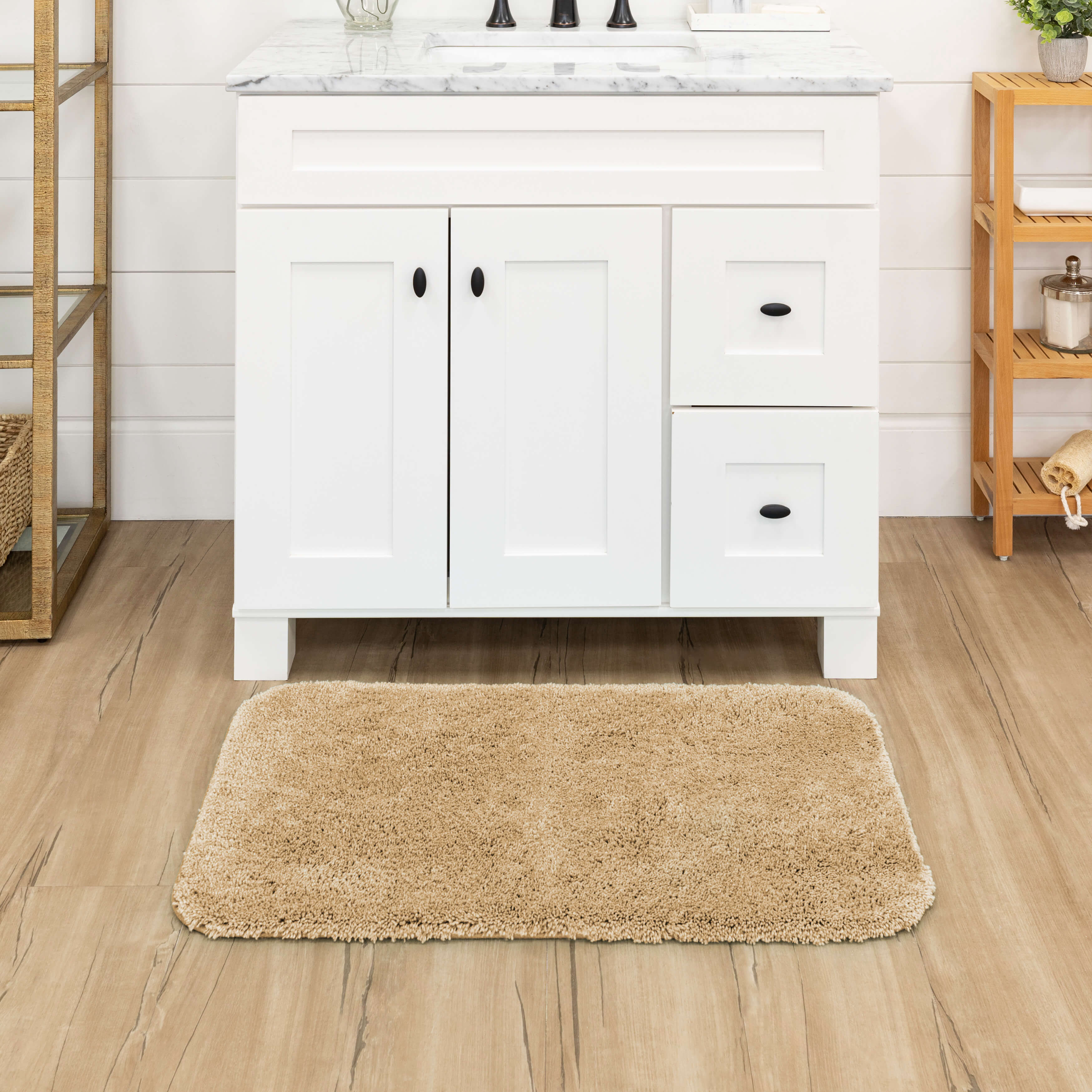 Wayfair Basics Brassfield Tufted Nylon Non Slip Bath Rug & Reviews ...