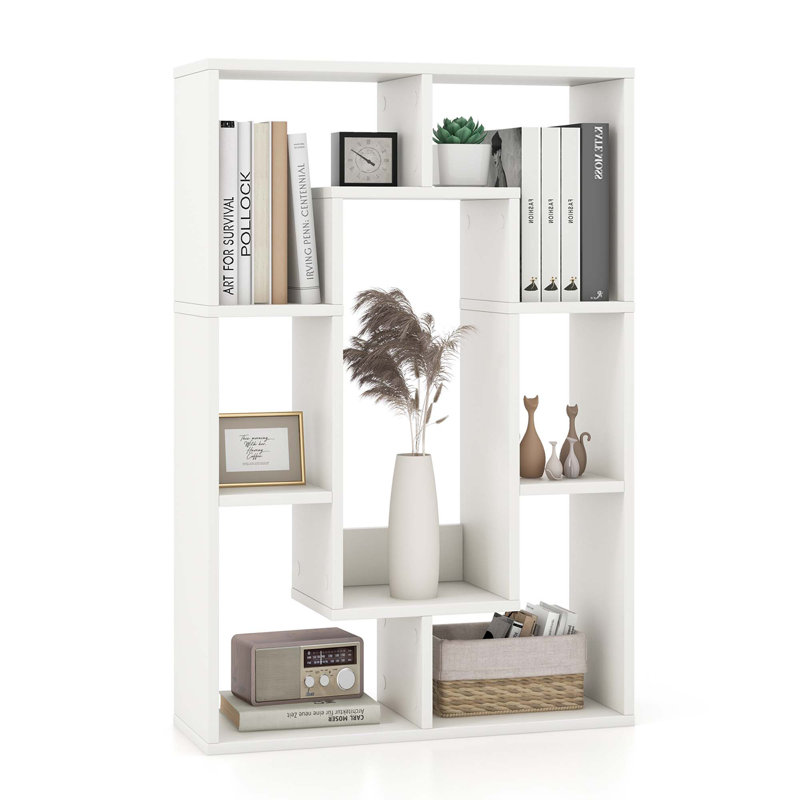 Ebern Designs Rosiland Geometric Bookcase | Wayfair