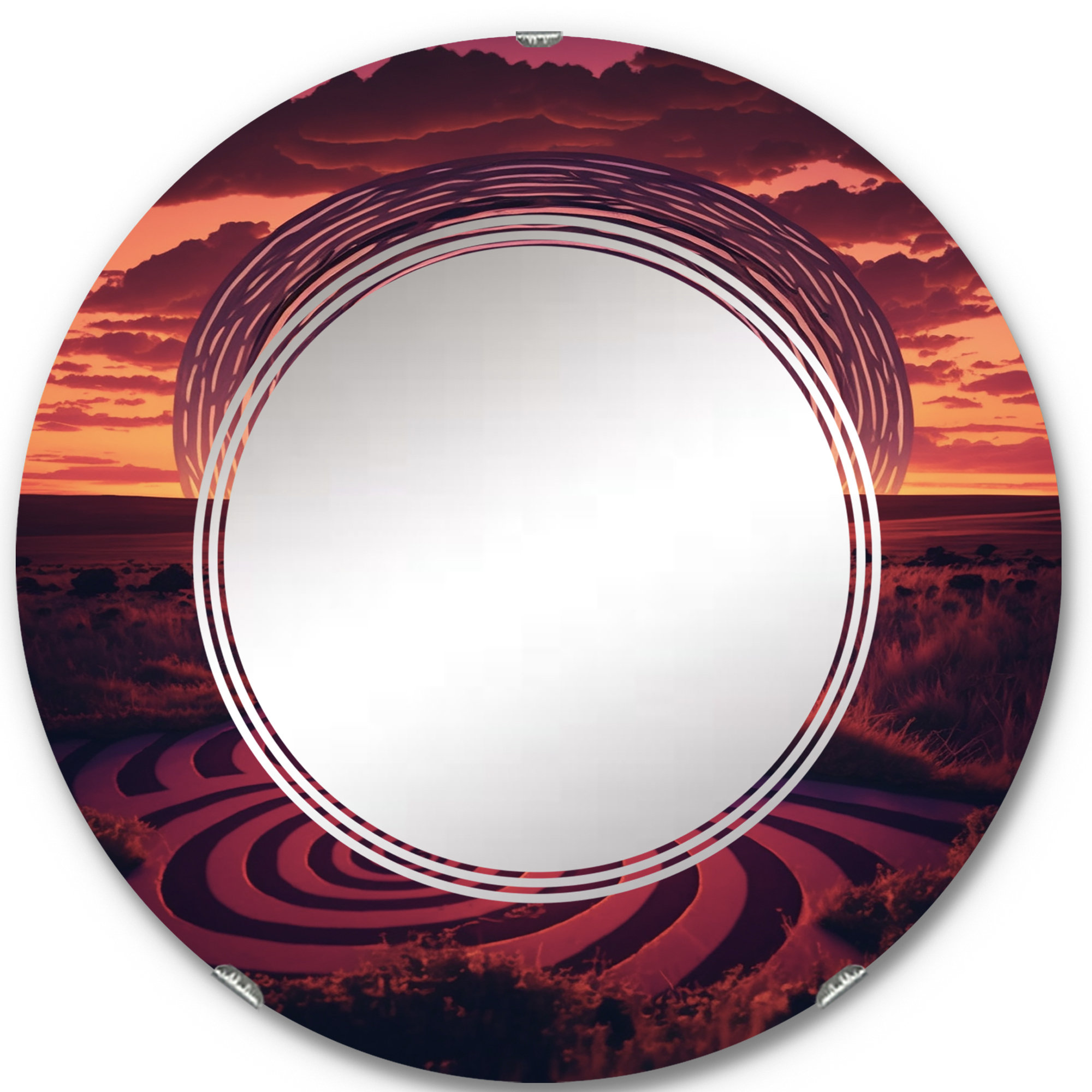 East Urban Home Zelphia Round Wall Mirror | Wayfair