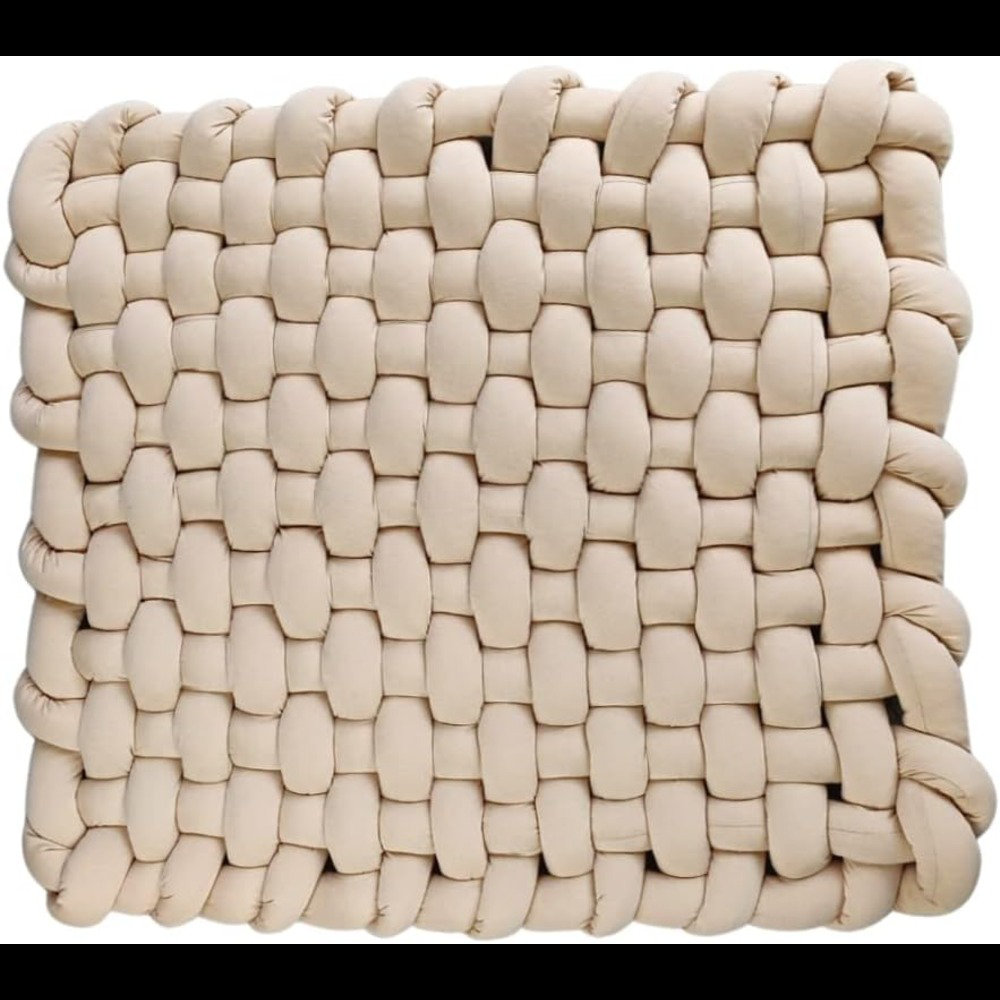 Cozy Oasis Knot Plush Baby Sleeping Mat, Soft Cotton Square Nursery Rug ...