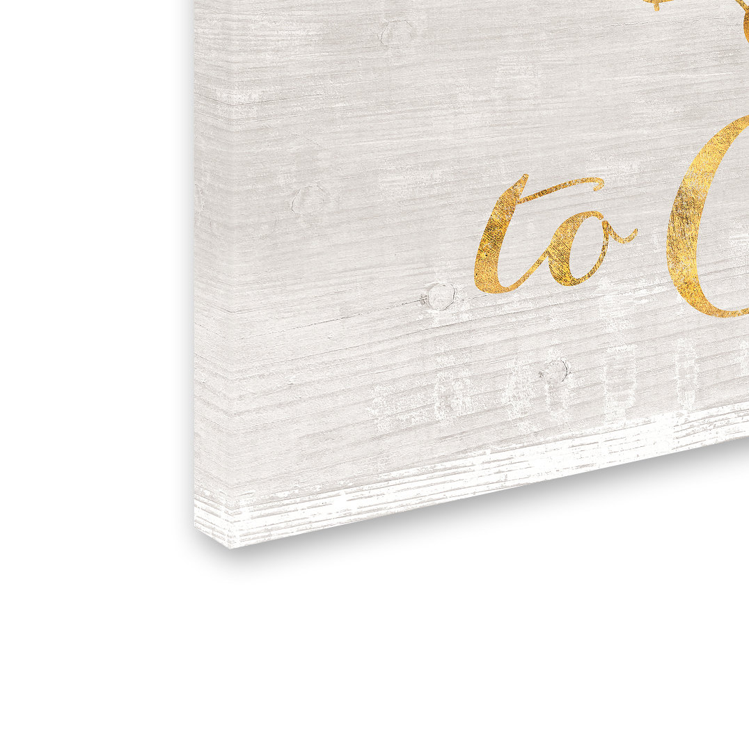 Trinx 'Bliss II' Textual Art on Wrapped Canvas | Wayfair