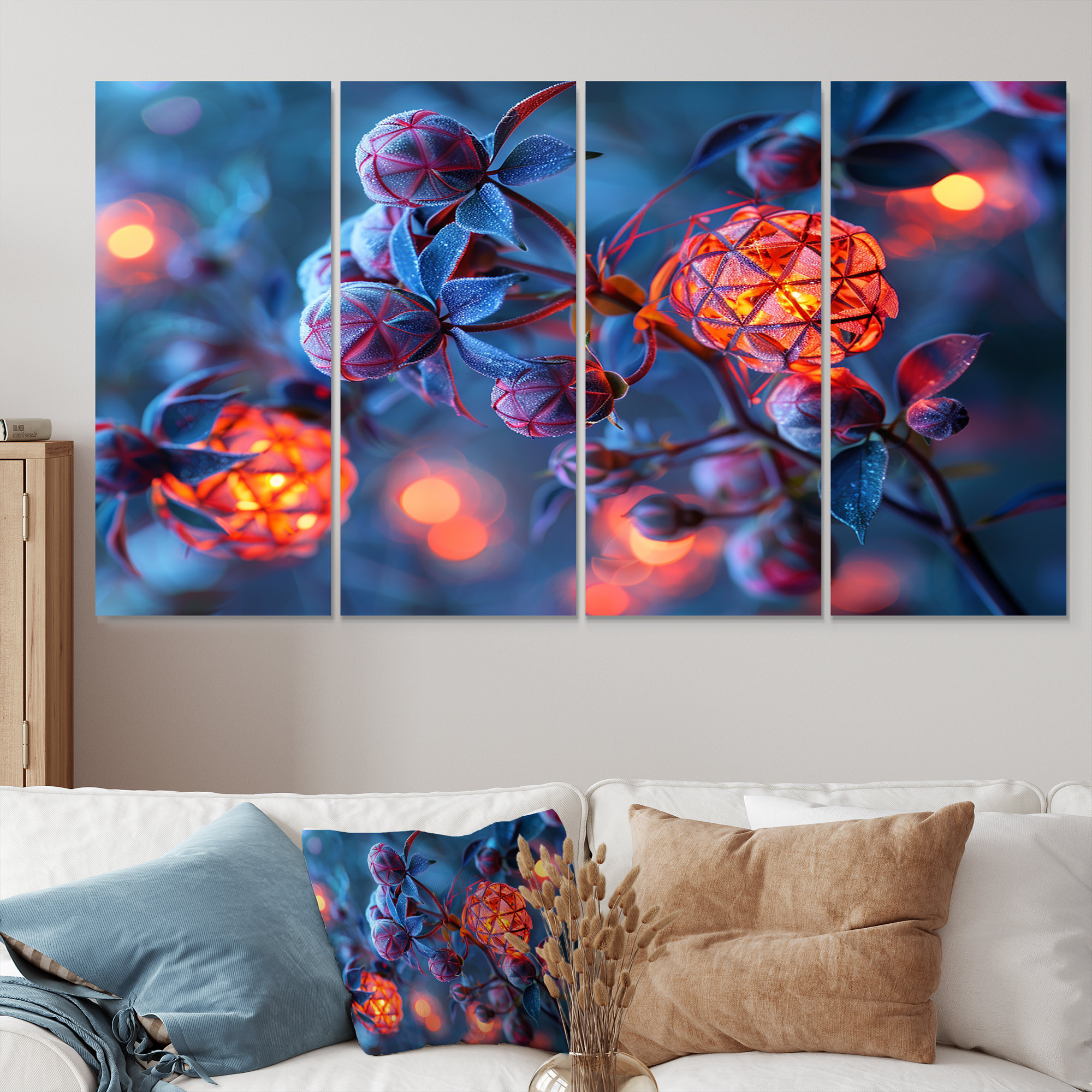 Ebern Designs Cosmic Berries On Galactic Tree - Botanicals Wall Art For ...