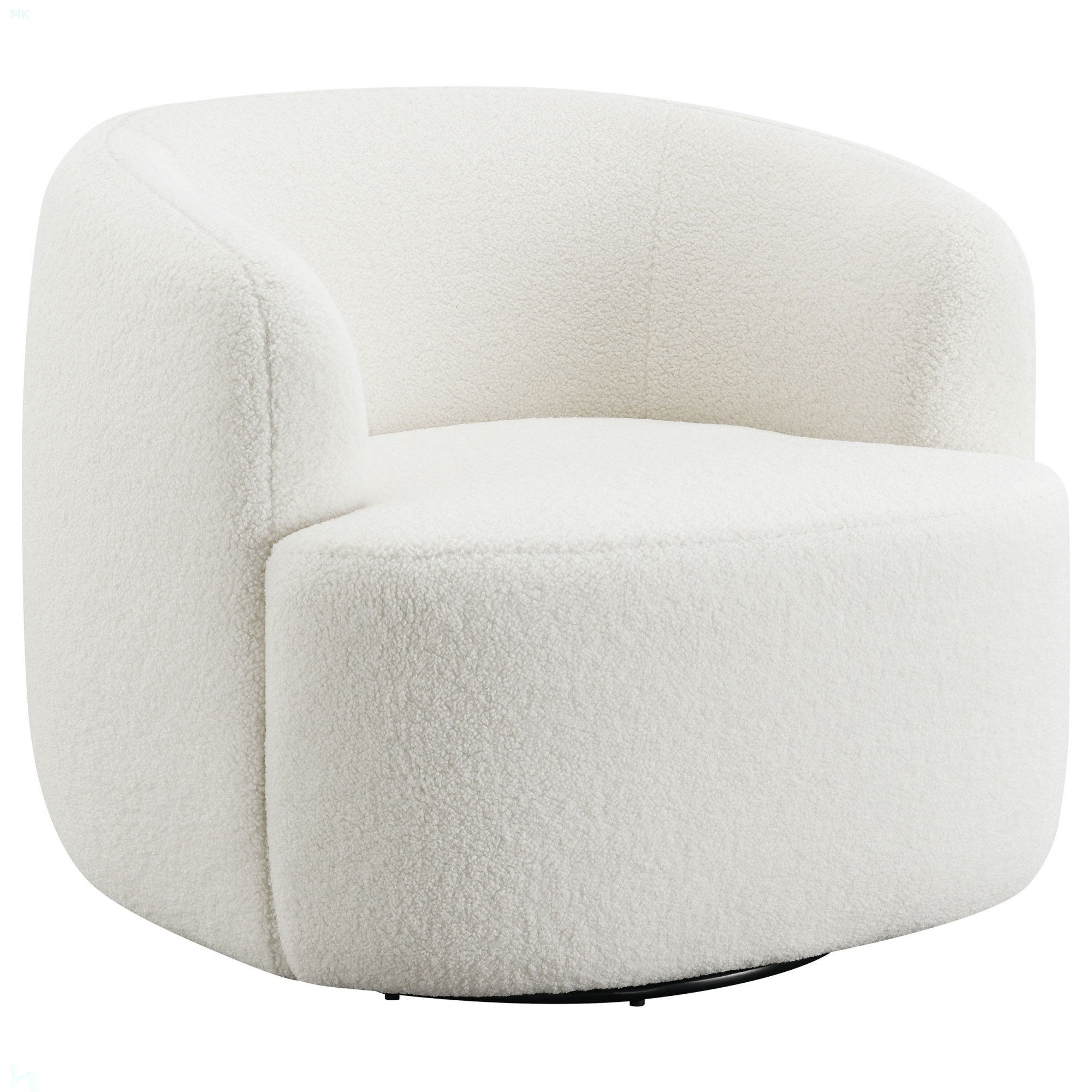 Corrigan Studio® Denae Natural Upholstered Swivel Chair | Wayfair