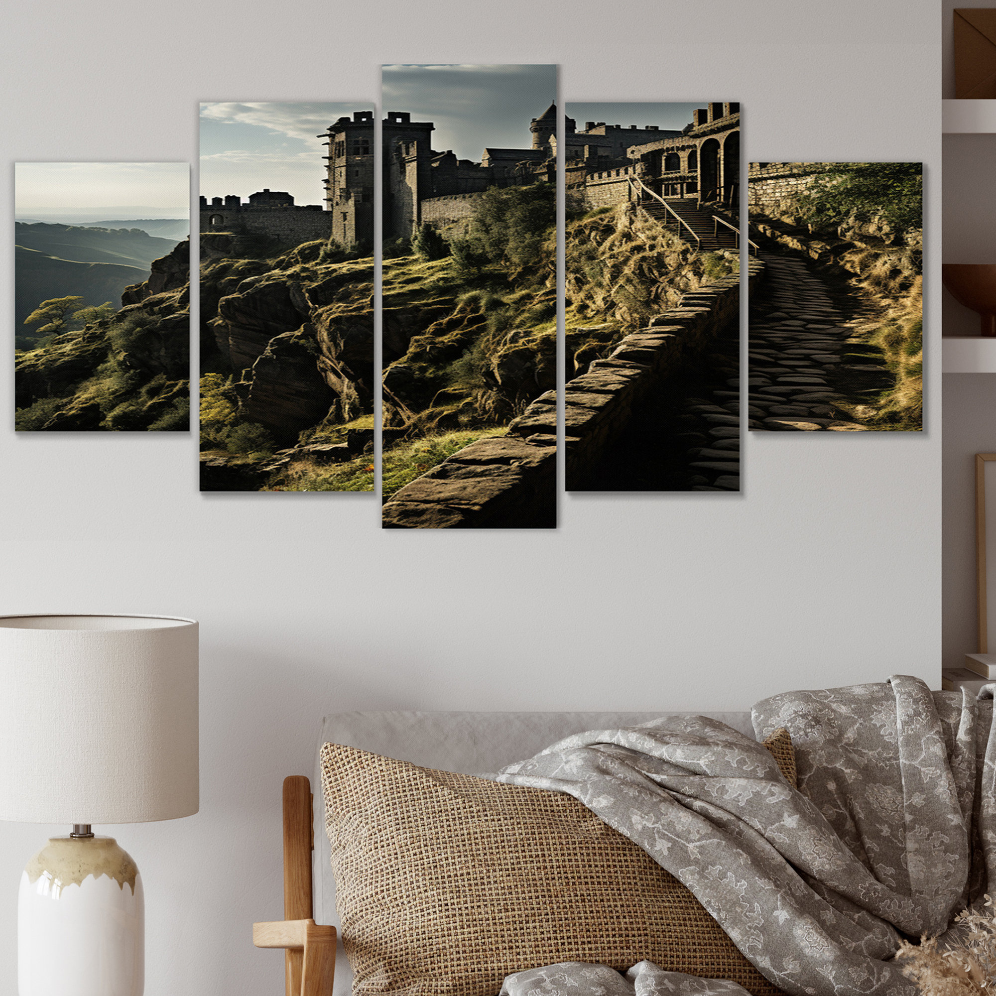 Millwood Pines Castles Dramatic Shadows High III - Architecture Metal ...