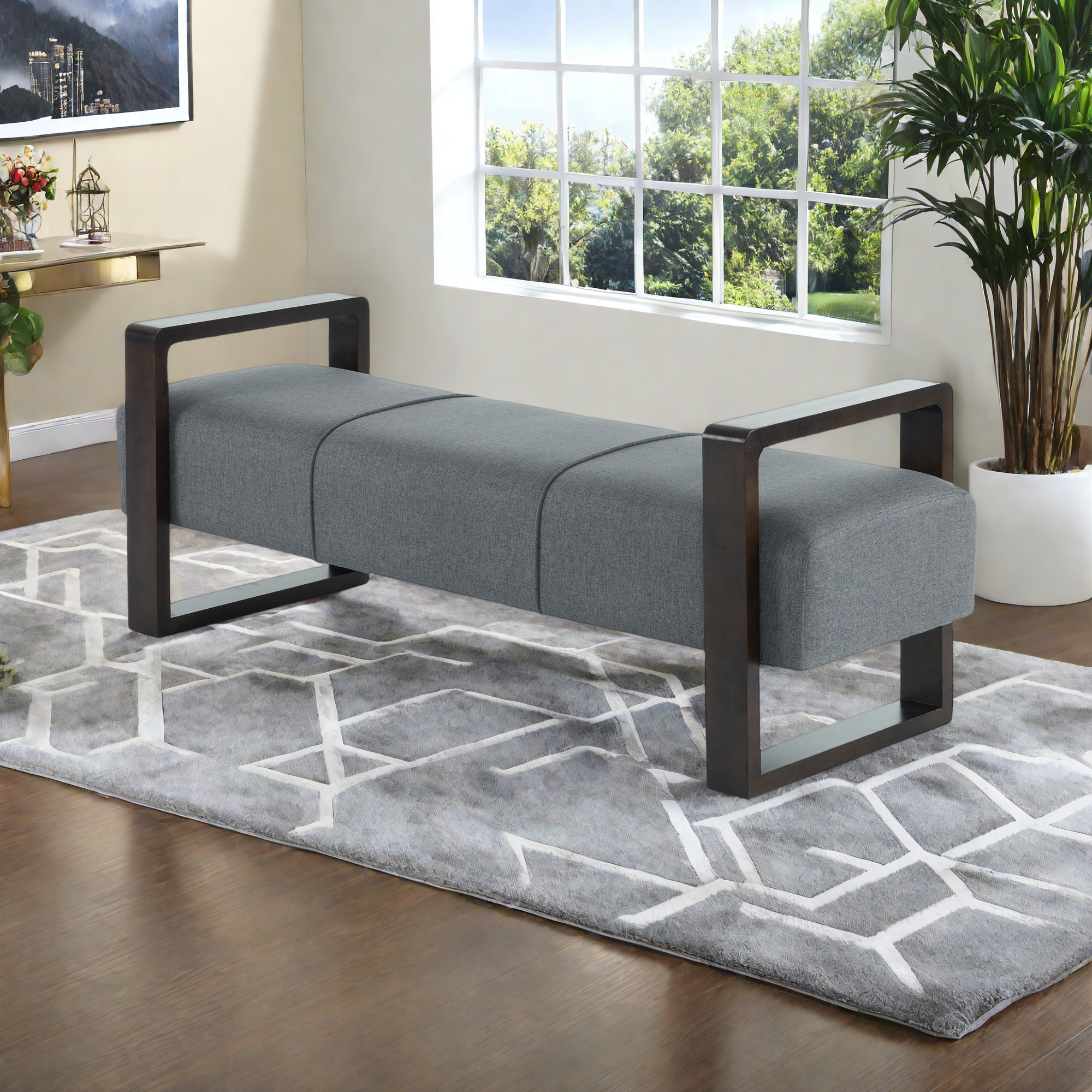 Ebern Designs Sleek And Stylish Long - Shaped Ottoman - Wayfair Canada