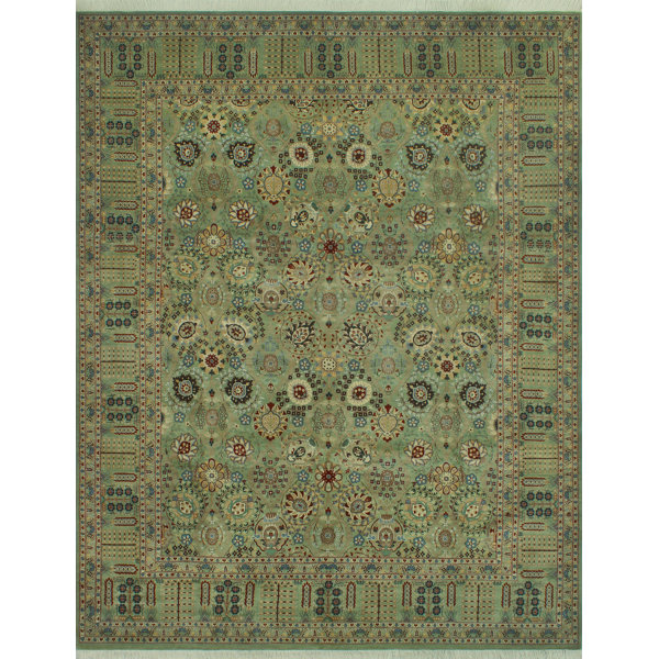 Noori Rug Pak-Persian Merve Green Rug | Wayfair
