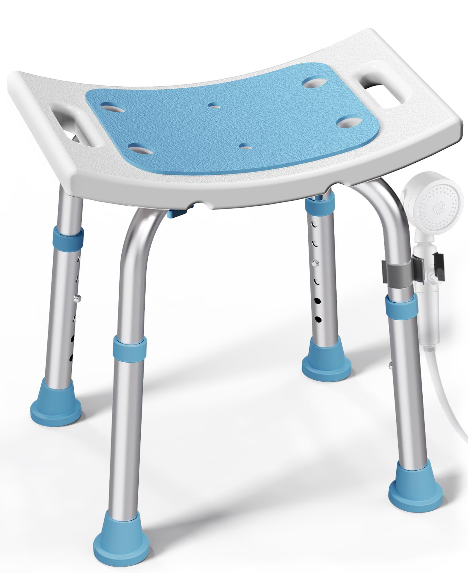 Hokku Designs 400 Lbs Adjustable Shower Stool With Suction Feet, Shower ...