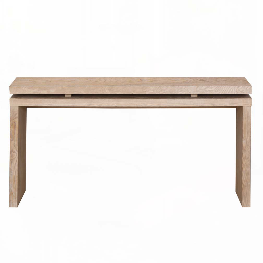 Latitude Run® Rectangular Top Console Table with Double Board ...