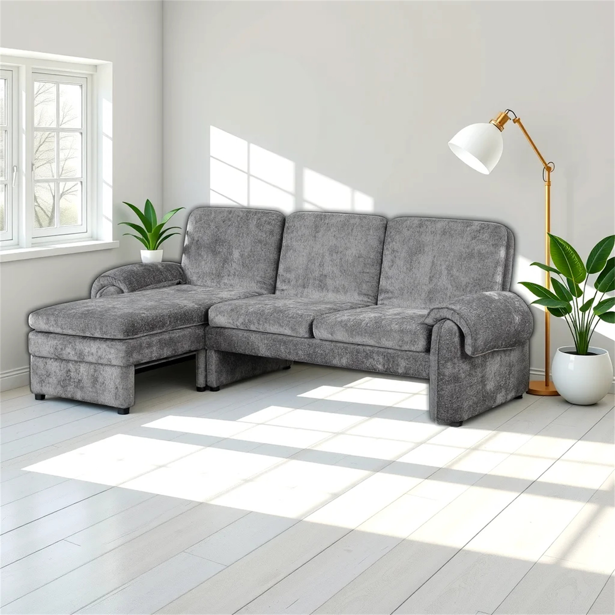 Latitude Run® Convertible Futon Sofa Bed Futon Sofa Couch With An ...
