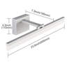SOLFART Modern 24 inch Bathroom Vanity Light Bar Above Mirror Silver ...