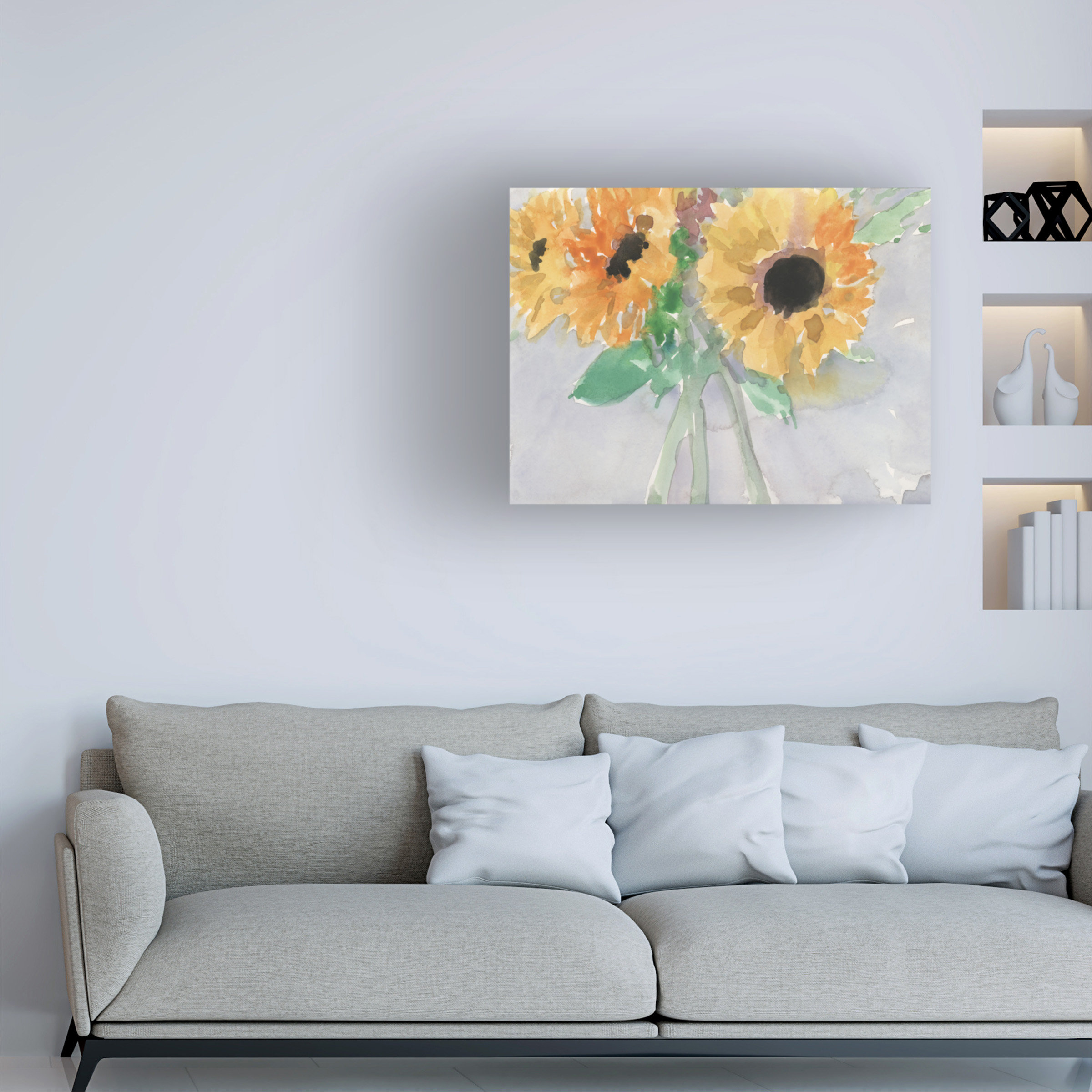 Gracie Oaks Samuel Dixon Sunflower View I Canvas Wall Art | Wayfair