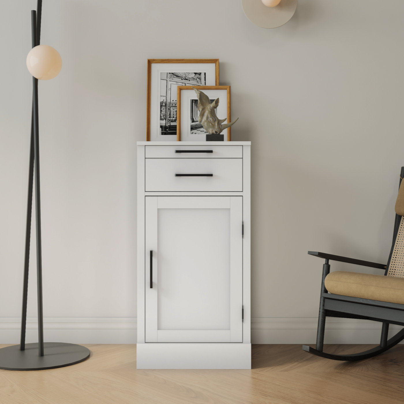 Lark Manor™ Color Modular Wine Bar Cabinet Buffet Cabinet With Hutch ...