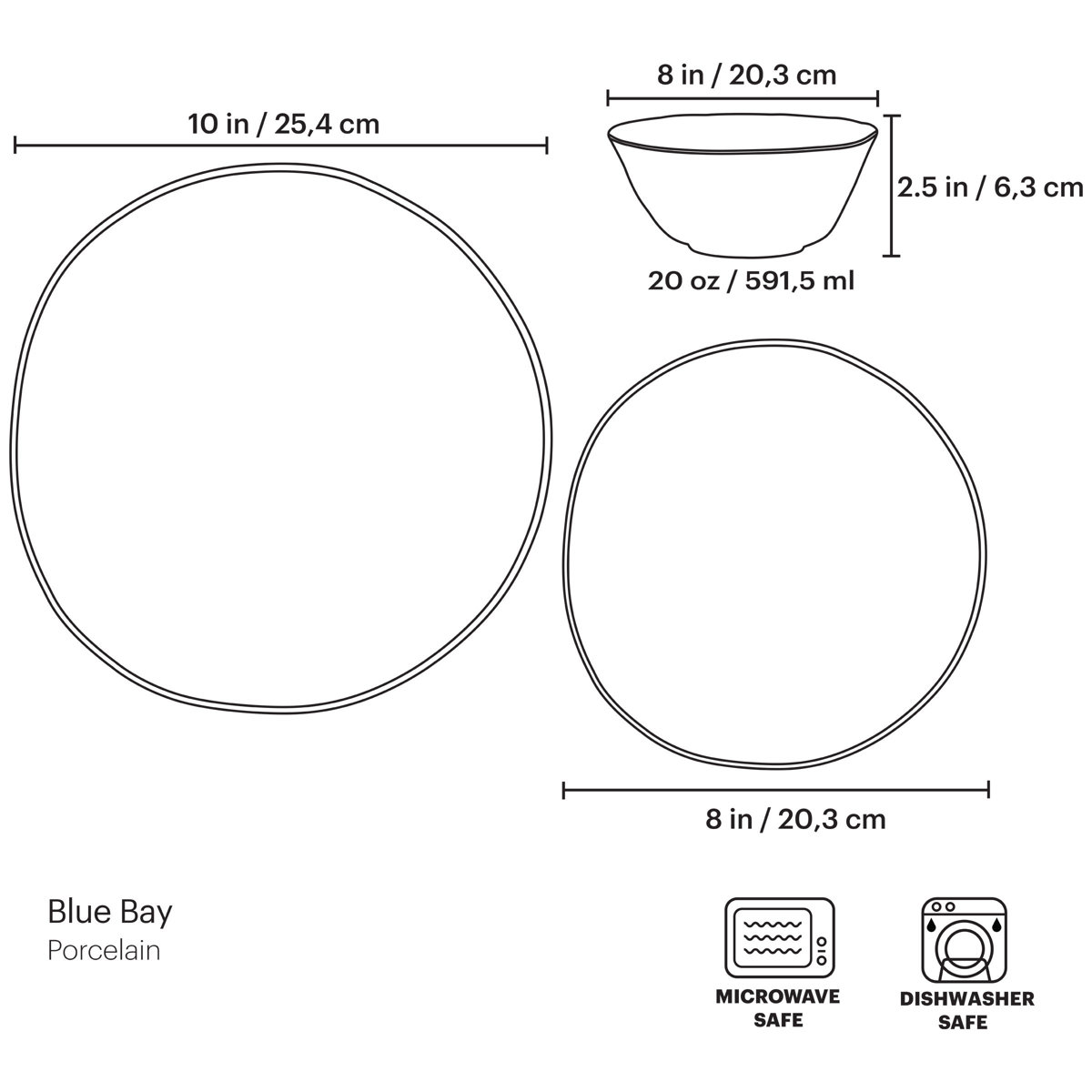 Lenox Blue Bay 24-Piece Dinnerware Set, Service For 8 & Reviews | Wayfair